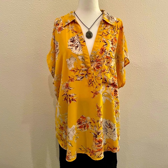 New York & Company | Tops | Soho Jeans Rose Blouse | Poshmark